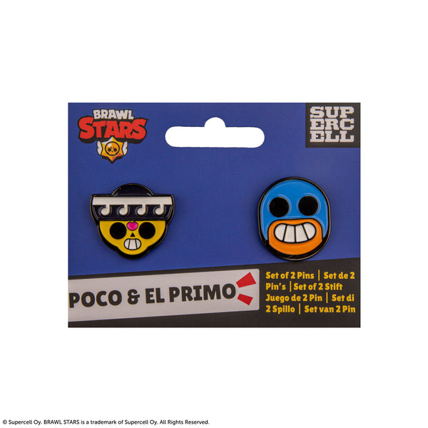 Set of 2 Poco & El Primo Pins | Brawl Stars | Cinereplicas ...