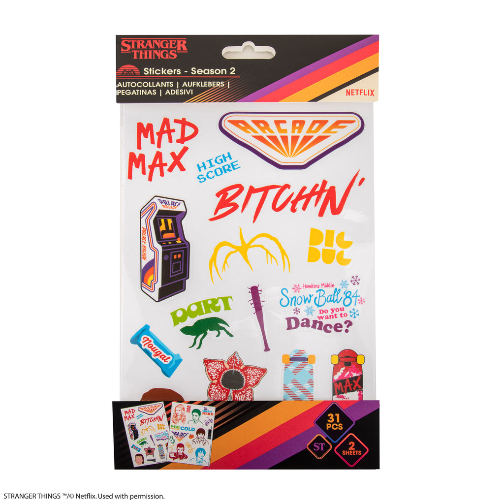 Stranger Things Season 2 Stickers | Stranger Things | Cinereplicas ...