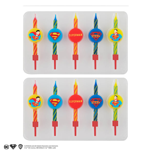 Superman Birthday Candles (Set of 10) | DC Comics | Cinereplicas ...