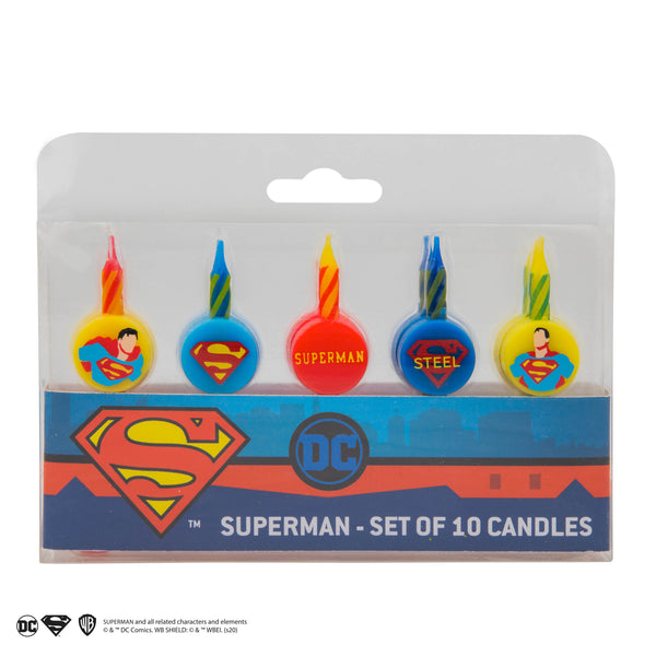 Superman Birthday Candles (Set of 10) | DC Comics | Cinereplicas ...